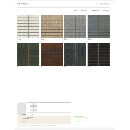 Newtro™ ceramic tile combines a geometric shape with a textured gloss. The earthy and rich tones ...